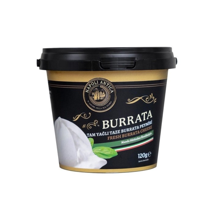 Napoli Antica Tam Yağlı Taze Burrata Peyniri - Manda - 120 g | Gurmenin ...