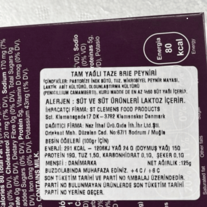 St. Clemens Brie Peyniri - 125 gr